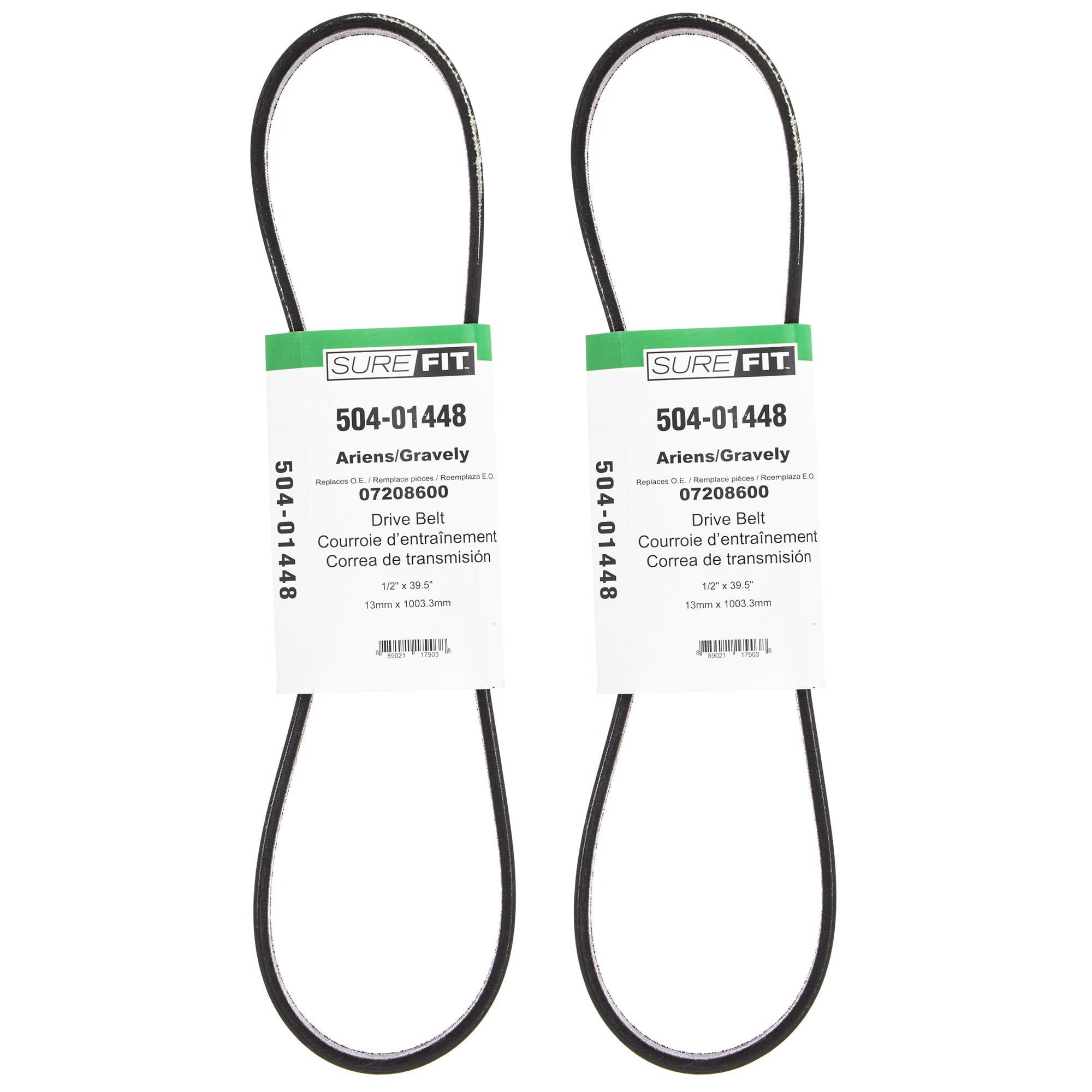 SureFit Drive Belt for Ariens 07208600 ST524 ST824 ST924 ST1028 Snow Blower 2PK - Walmart.com