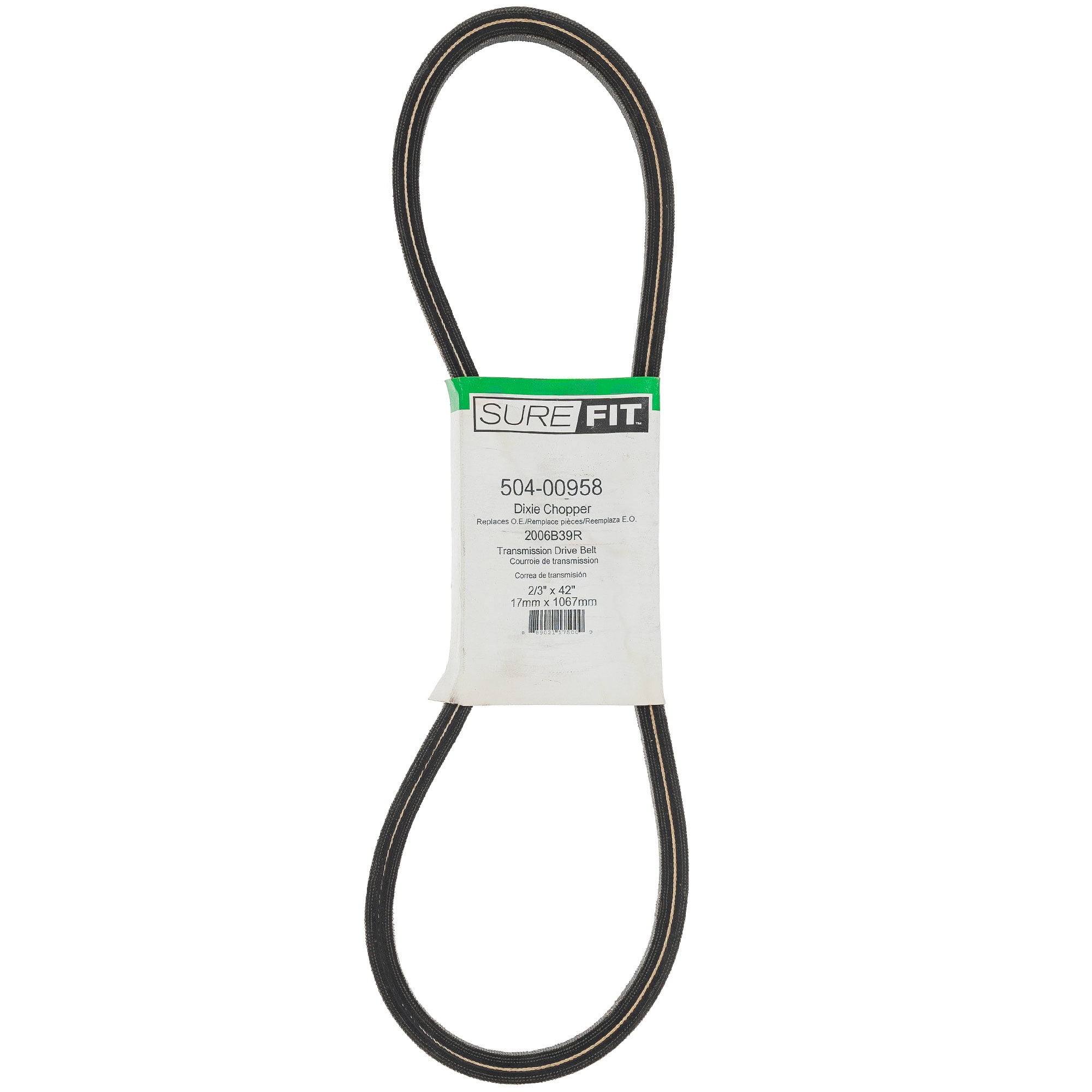 SureFit Engine To Transmission Drive Belt for Dixie Chopper 2006B39R V ...