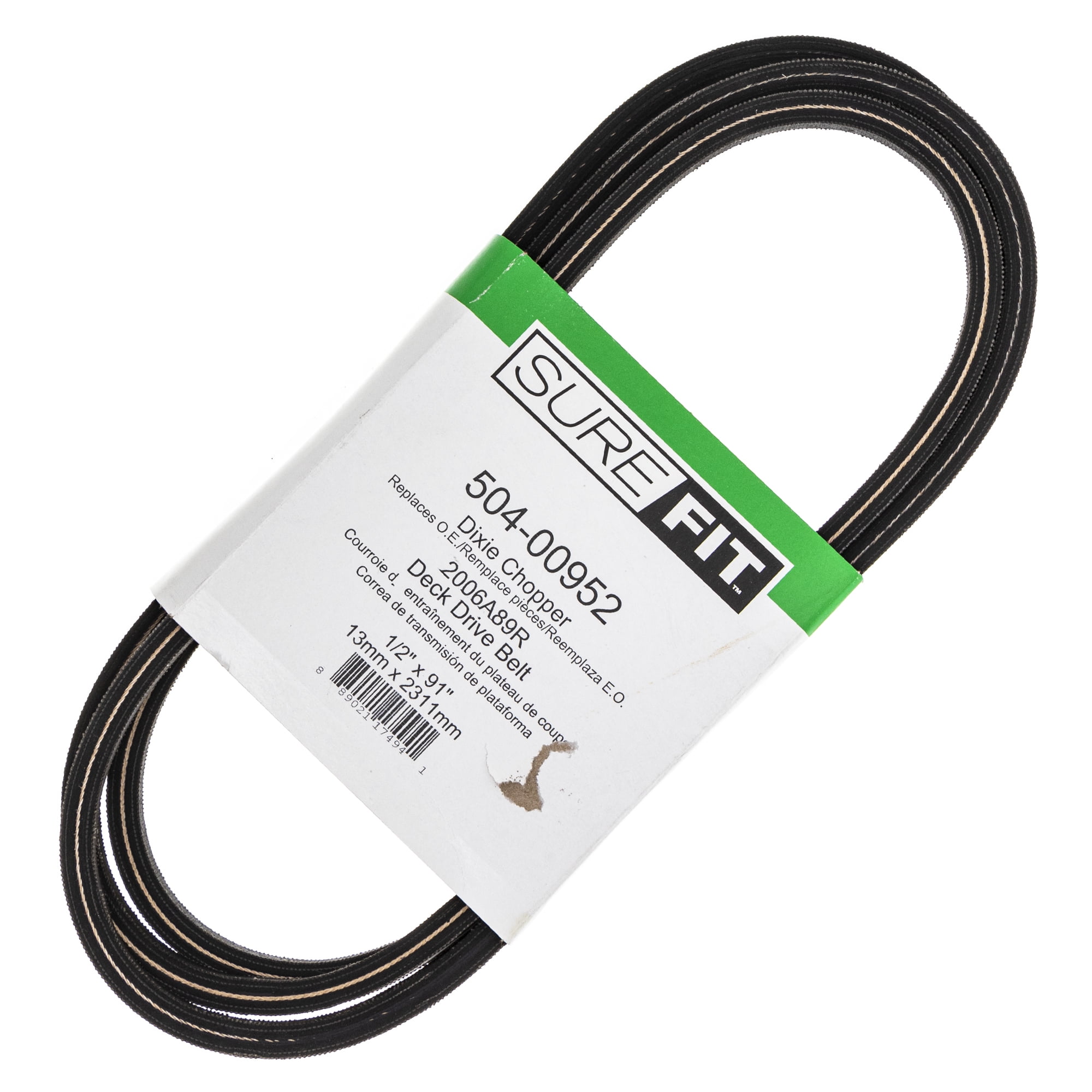SureFit Mower Deck Drive Belt for Dixie Chopper 2006A89R V Super II ...