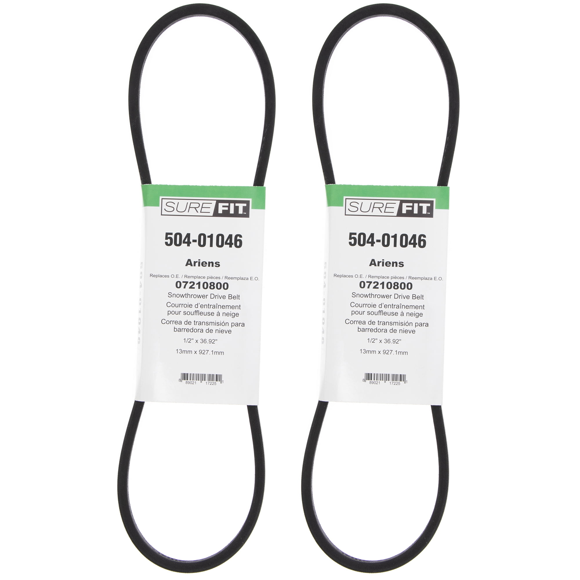SureFit Snow Blower Drive Belt for Ariens 07210800 ST832 ST824 ST724 ST524 2PK - Walmart.com