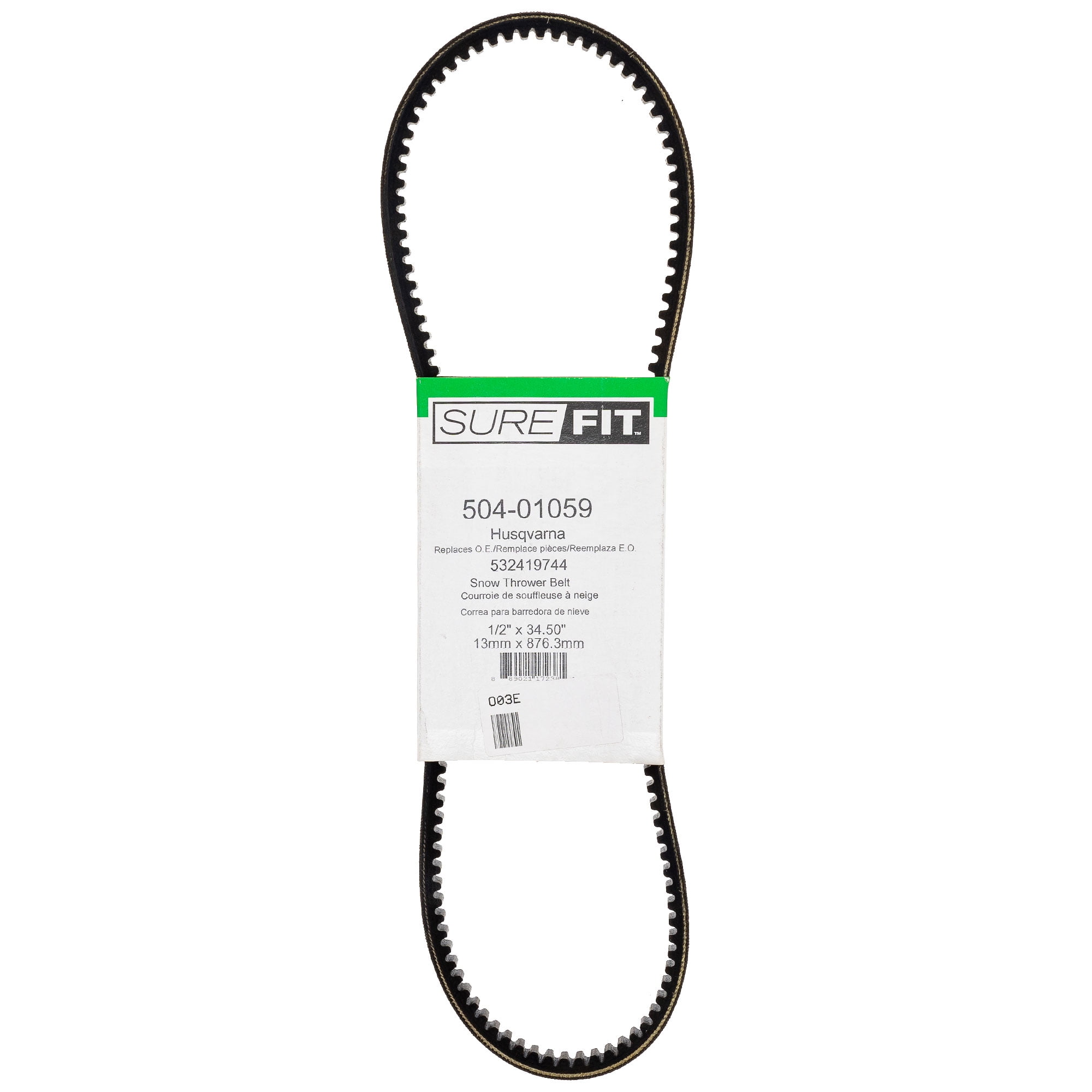 SureFit Traction Drive Belt for Husqvarna 532419744 AYP PSB240 270 Snow ...