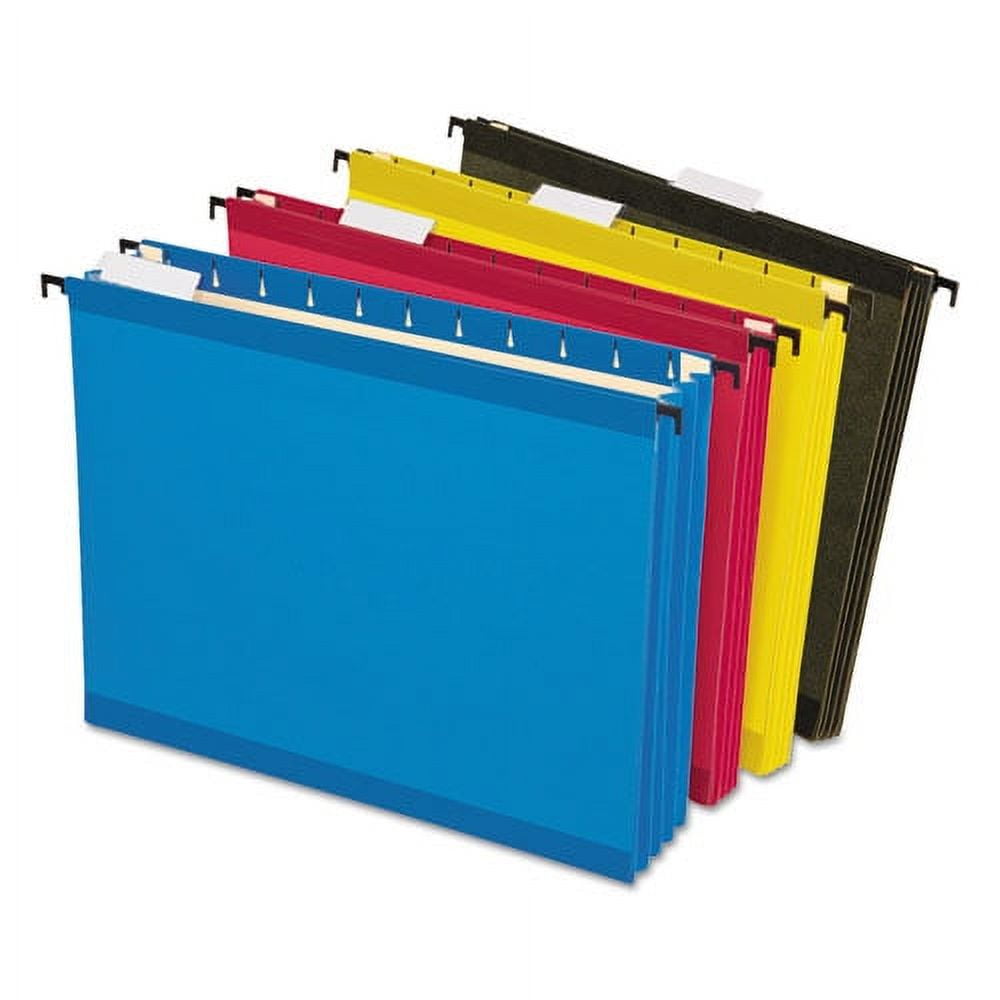 "SureHook Hanging Pocket File, Letter Size, 1/5-Cut Tabs, Assorted ...