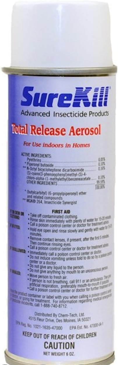 SureKill Total Release Aerosol 6 Oz - Walmart.com
