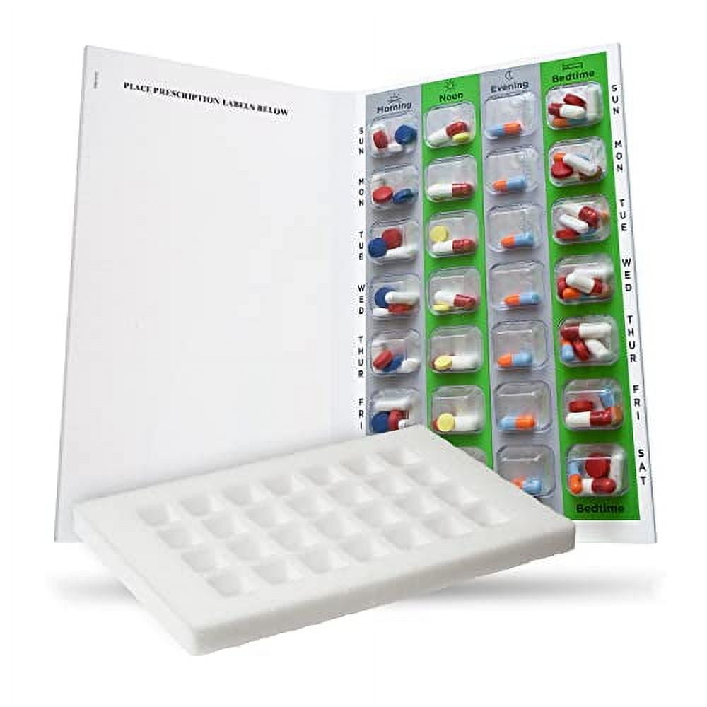 SureMed 7-Day, 4-Pass (4-doses per Day) Disposable Multi-Med Blister ...