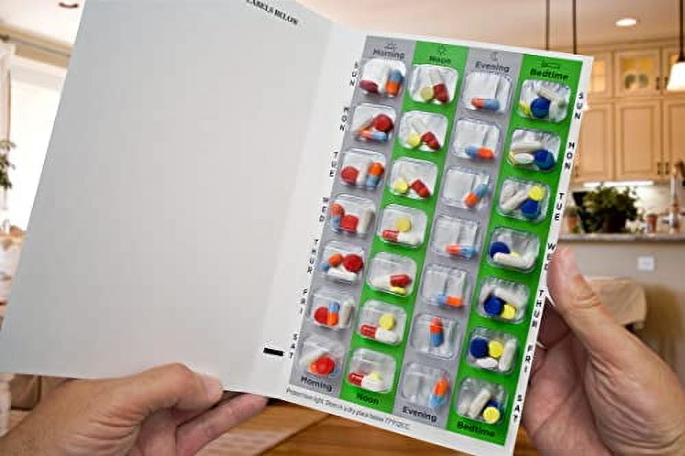 SureMed 7-Day, 4-Pass (4-doses per day) Multi-Med Disposable Blister ...