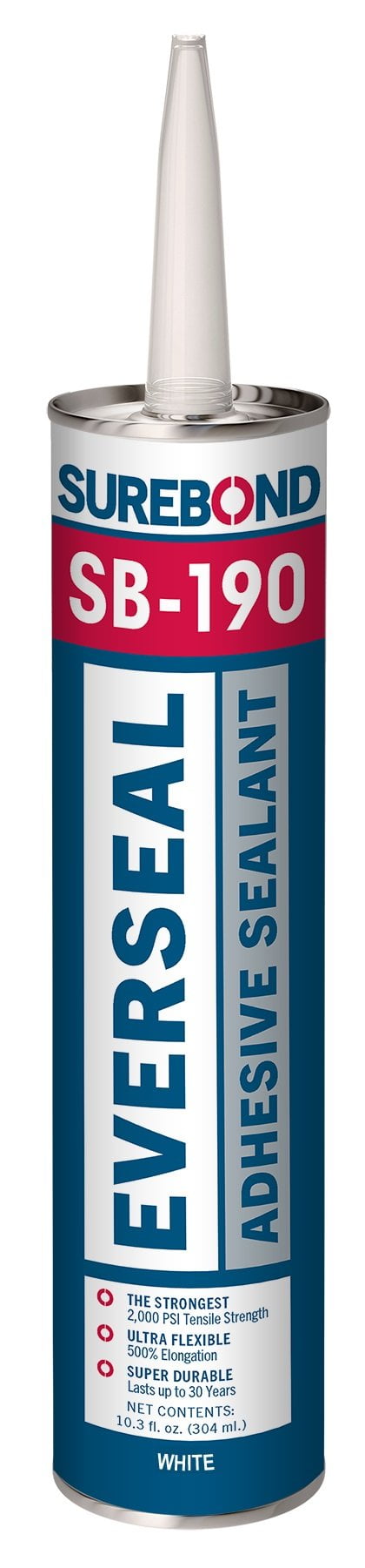 Surebond Pick-Proof Adhesive Sealant, 10.3oz, White (SB-190 T WHITE ...