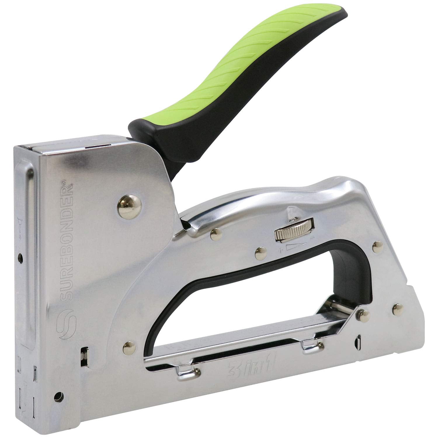 Surebonder 3-in-1 Staple Gun, Heavy Duty All Steel Construction ...