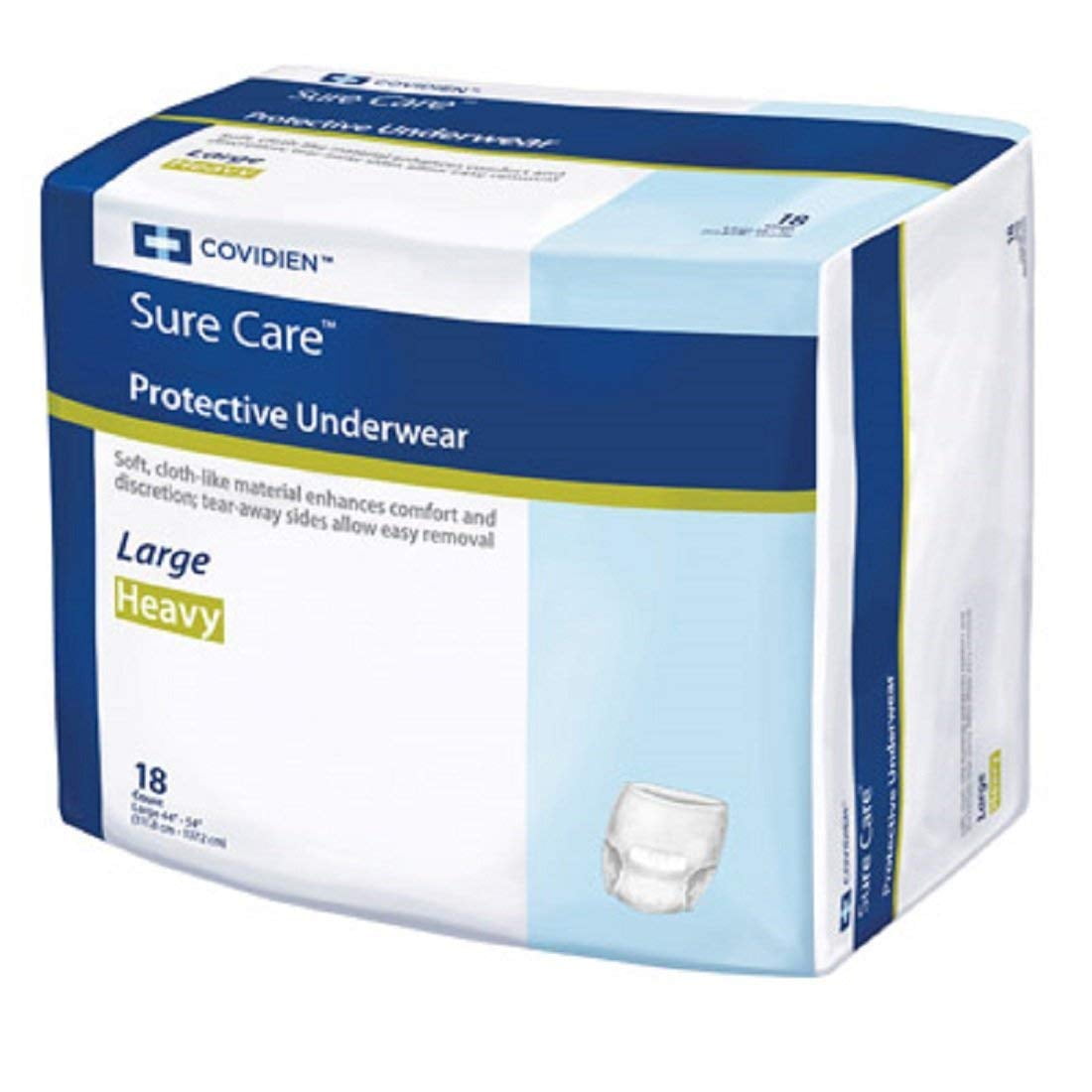 Surecare Adult Absorbent Underwear Pull On, Large, Disposable, Heavy ...