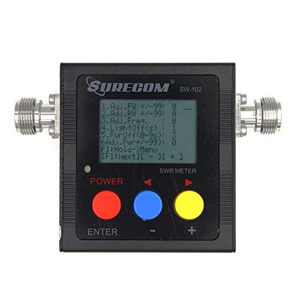 Surecom SW-102 125-525Mhz Digital VHF/UHF Antenna Power & SWR Meter+MF ...