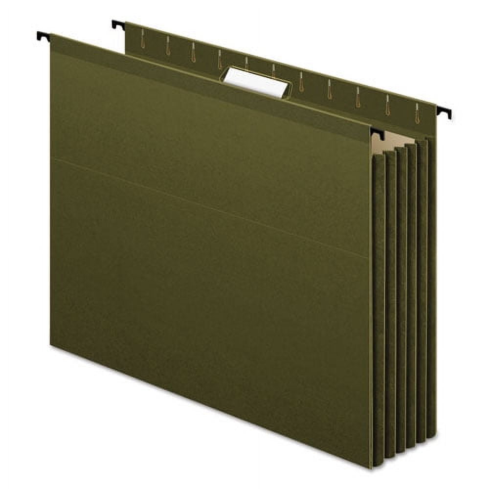 "Surehook Hanging Pocket File, Letter Size, 1/5-Cut Tab, Standard Green ...
