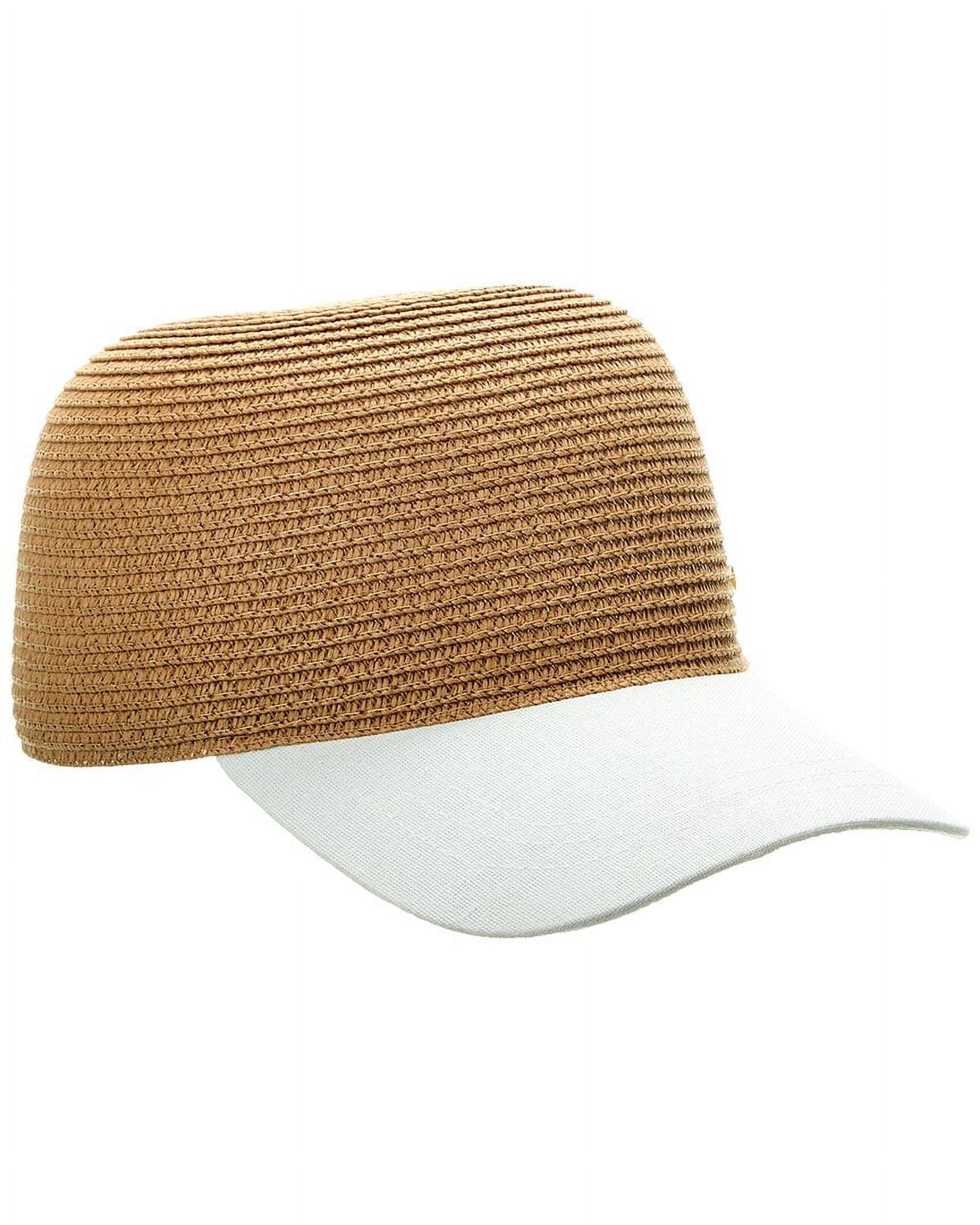 Surell Accessories Paper Straw Baseball Cap, Brown - Walmart.com