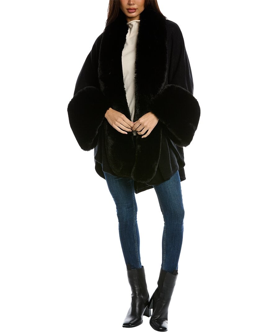 Surell Accessories womens Knit Ruana, Black - Walmart.com