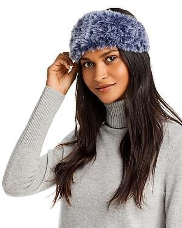 Surell Rex Rabbit Faux Fur Knit Headband - Walmart.com