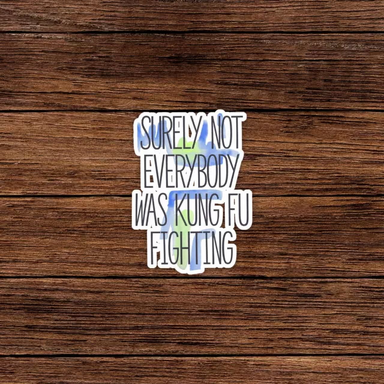 Surely Not Everybody Was Kung Fu Fighting Sticker Decalphone Decal ...