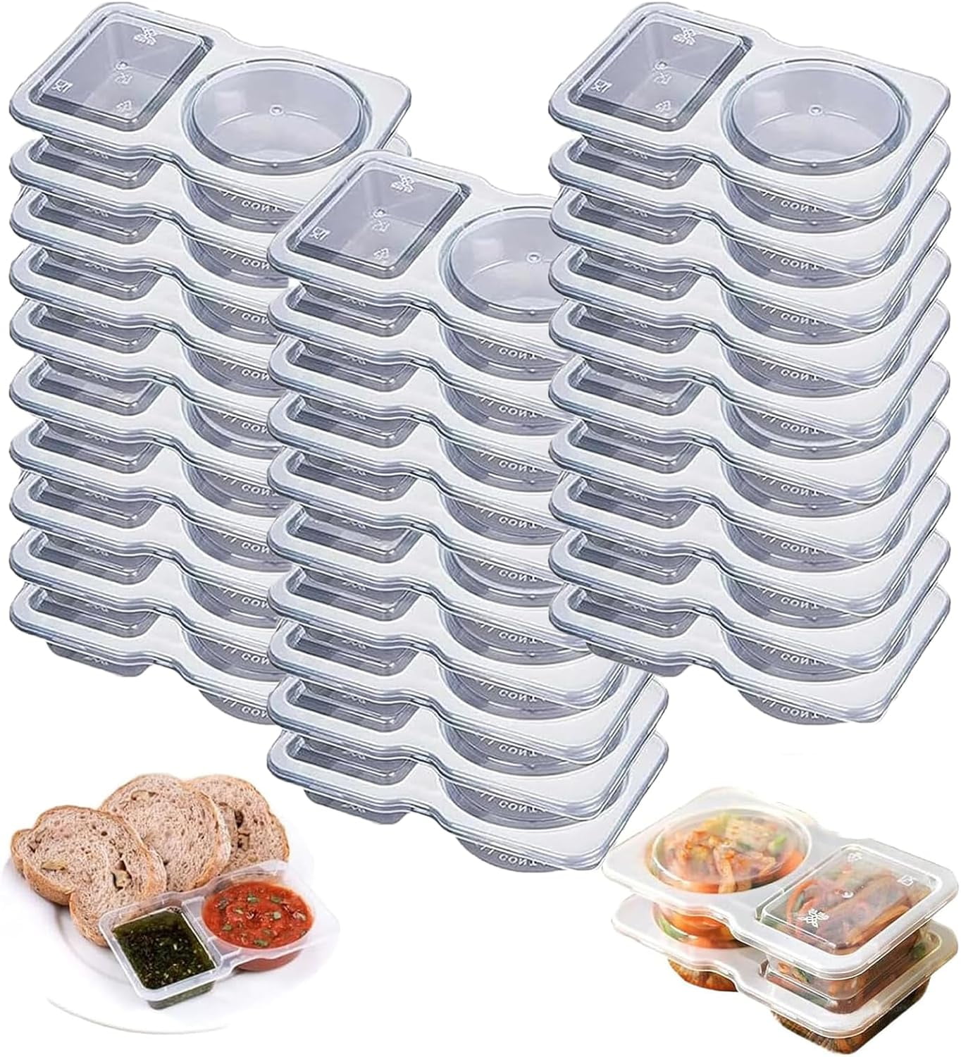 Sureofabout Reusable Snack Container, On the Go Snack Grab and Go Snack ...