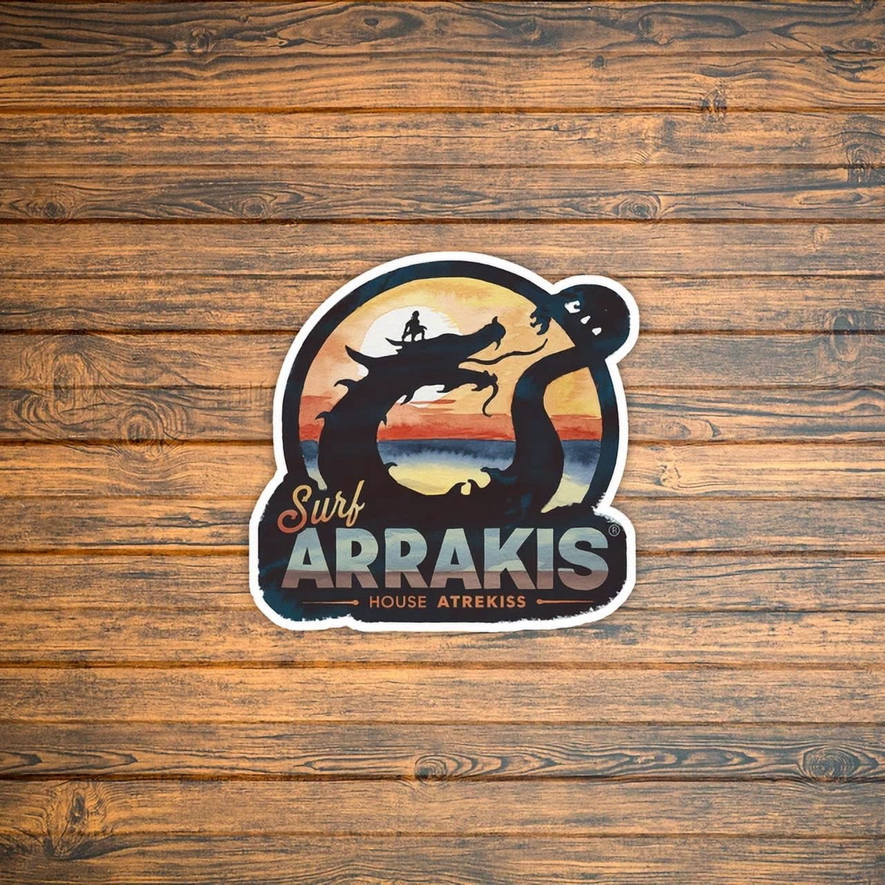 Surf Arrakis House Atreikis Dune Inspired Vintage Style Sticker ...