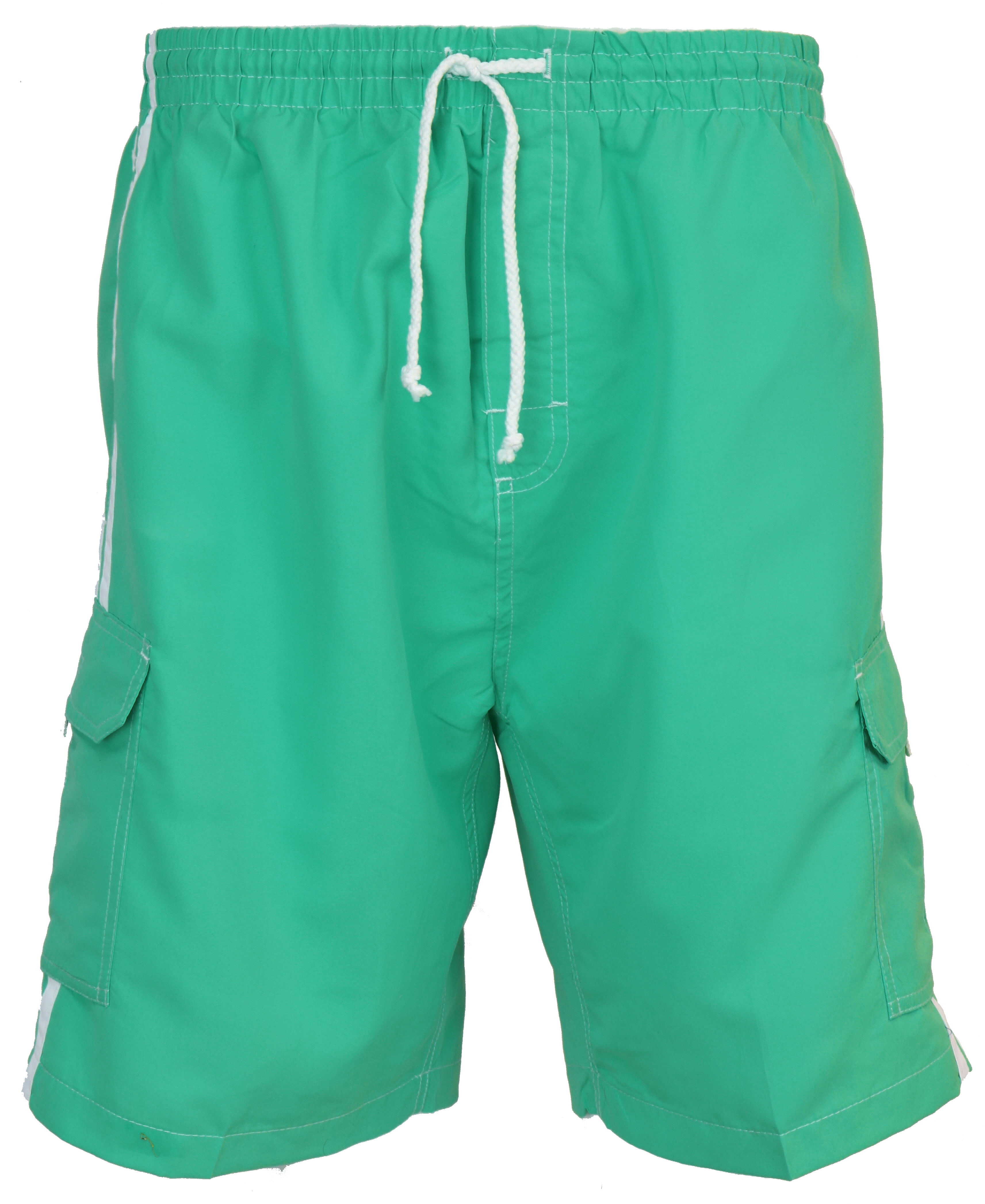 Surf Ave. Big Men's Classic Long Swim Trunks No Grommets with Stripes ...