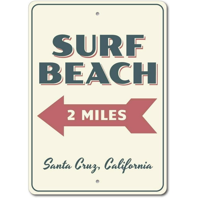 Surf Beach Sign Beach Arrow Sign Favorite Beach Gift Christmas props ...