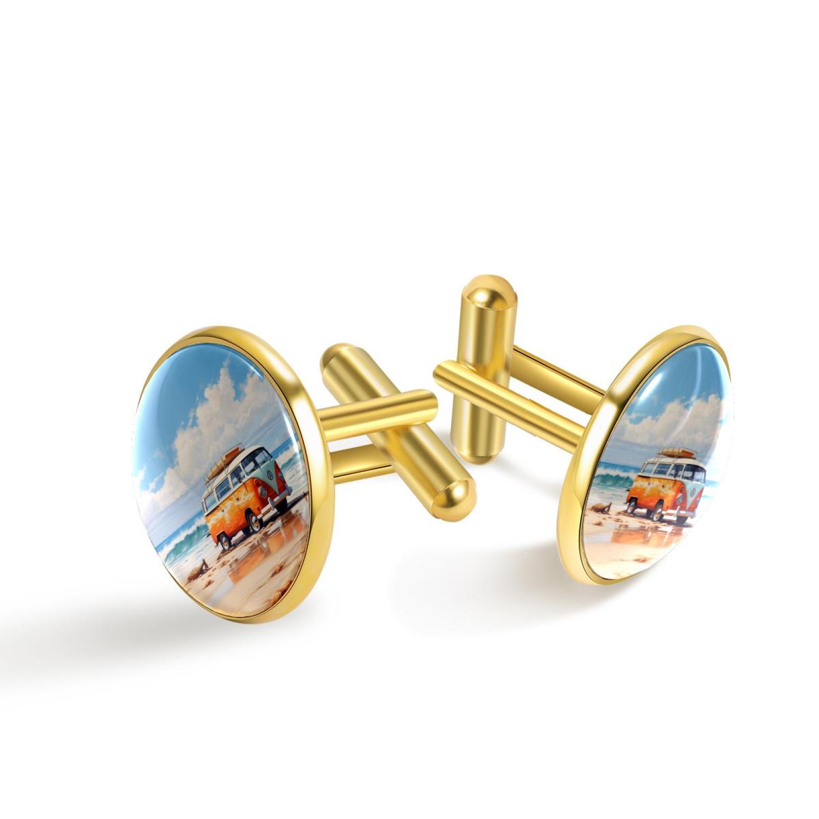 Surf Elegant Stainless Steel Men's Cufflinks Set for Formal Attire ...