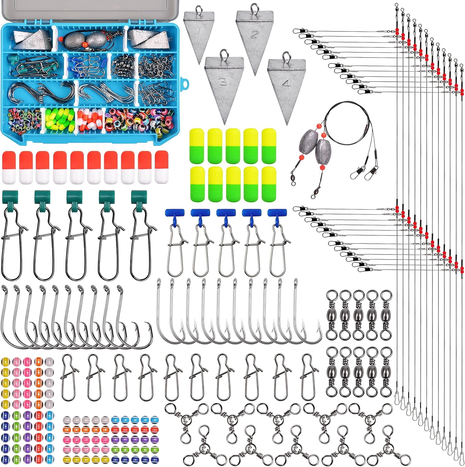 OROOTL Surf Fishing Tackle Kit - Saltwater Gear with Pyramid Weight ...
