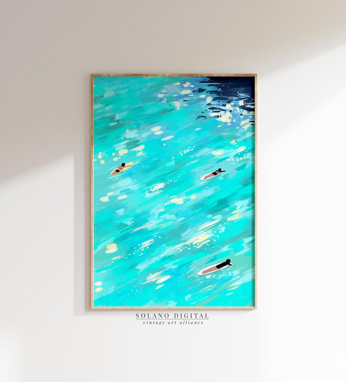 Surf Inspired Artwork Ocean Themed Print Beach House Decor Minimalist ...