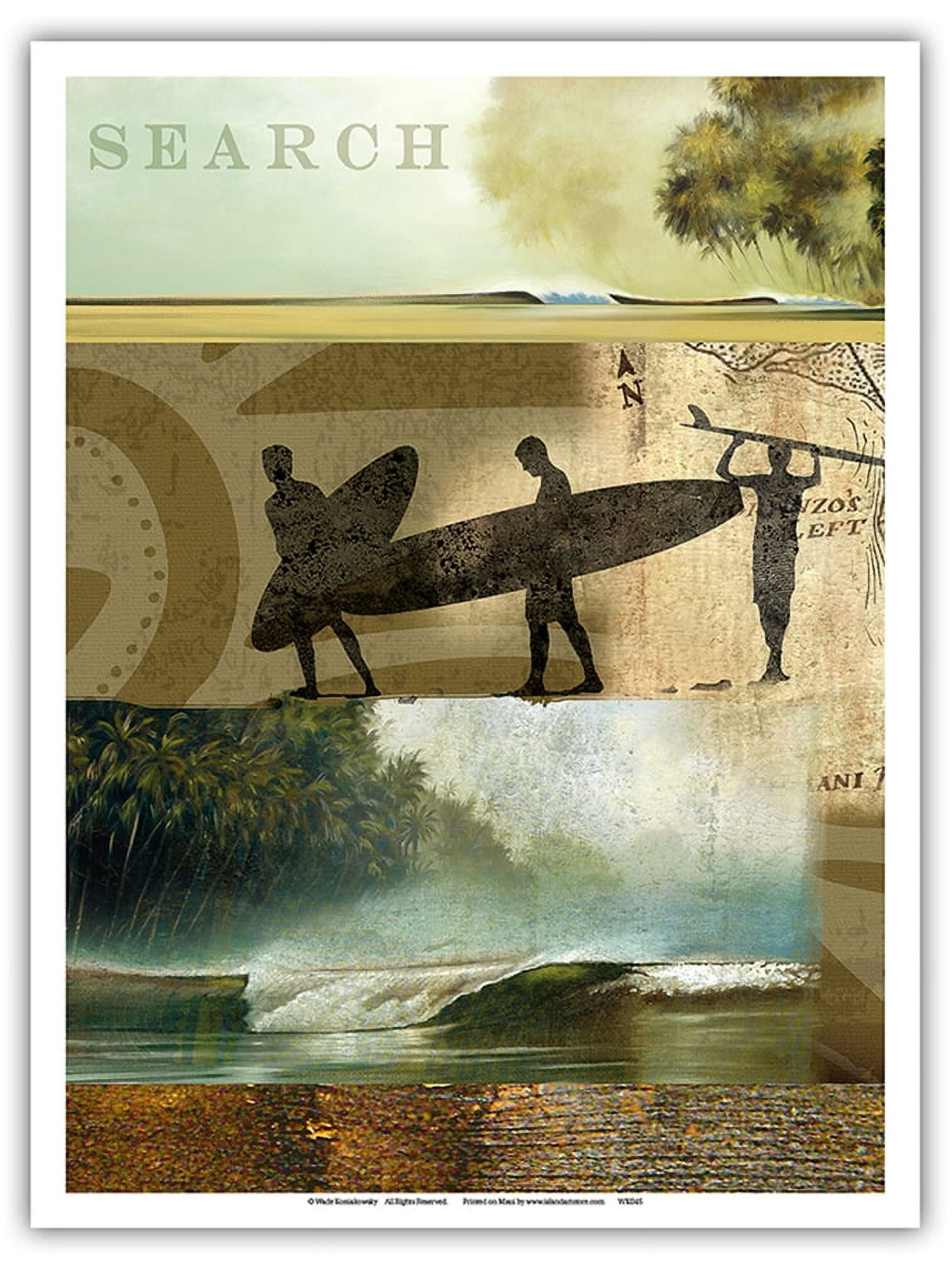 Surf Journal Entry 43 - Search for the Perfect Wave - Original Collage ...