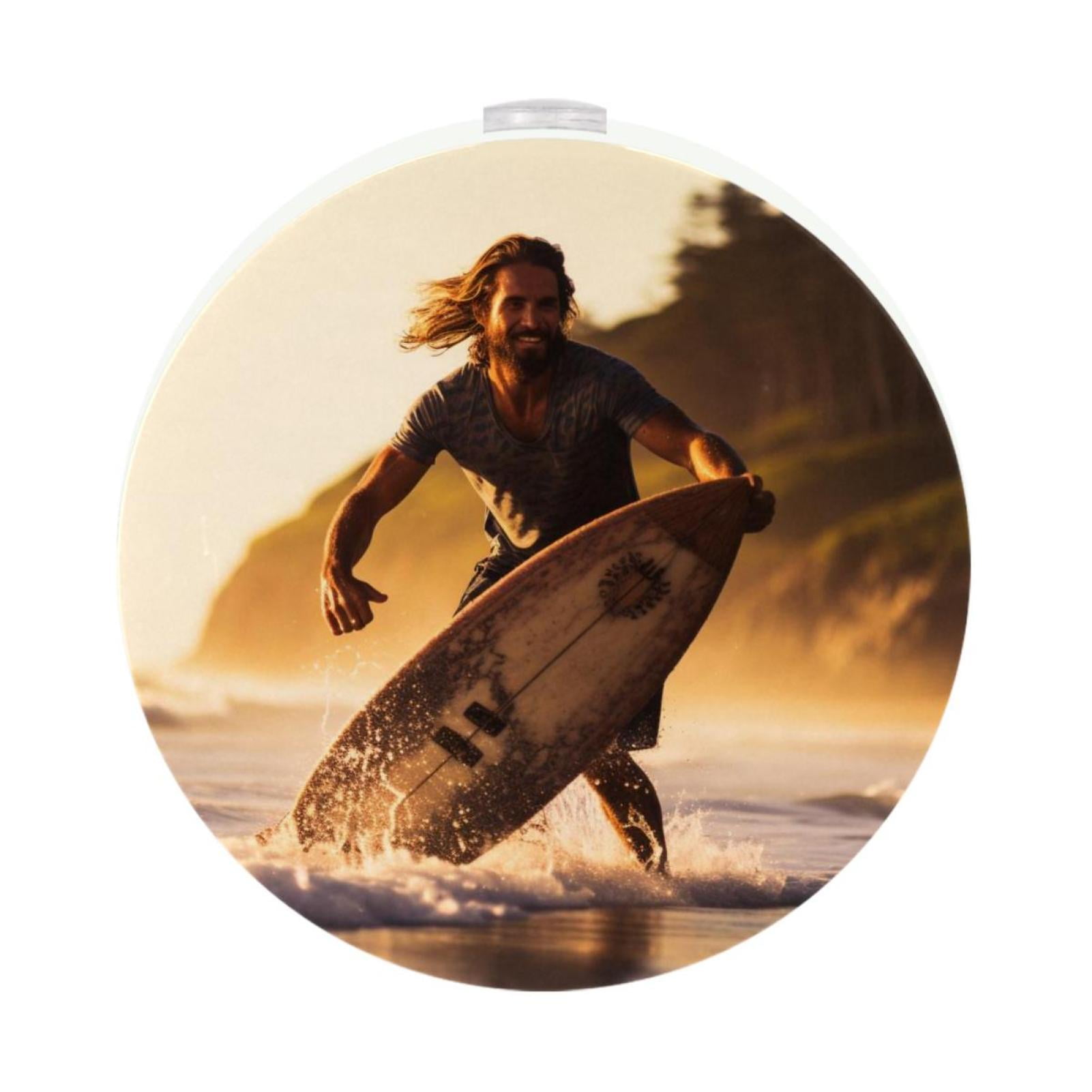 Surf LED Round Night Light-2PCS, Energy Efficient Plug-in Bedroom ...