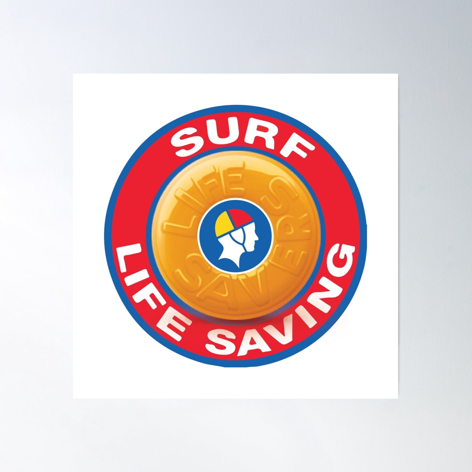 Surf Life Saving Life Savers Poster Wall Art, Modern Wall Decor, 24x24 ...