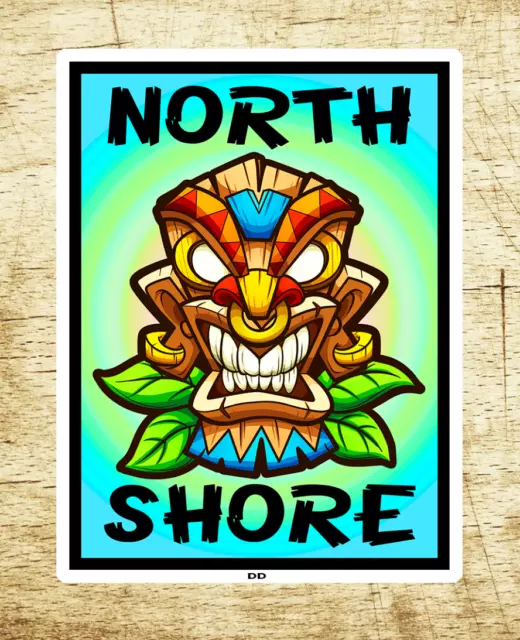 Surf North Shore Hawaii Sticker Decal Oahu Surfing Tiki Phone Decal ...