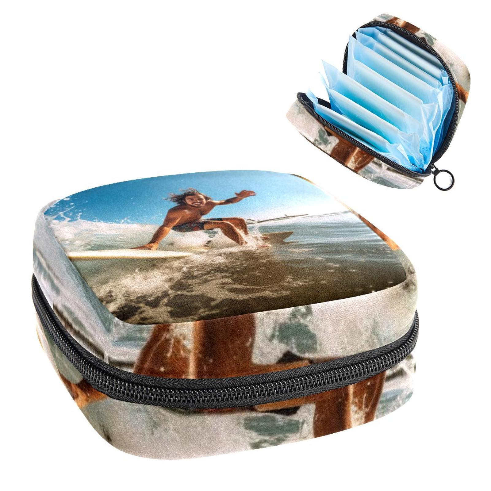 Surf Pad Bag Storage Organizer Pouch for Menstrual Hygiene Products ...
