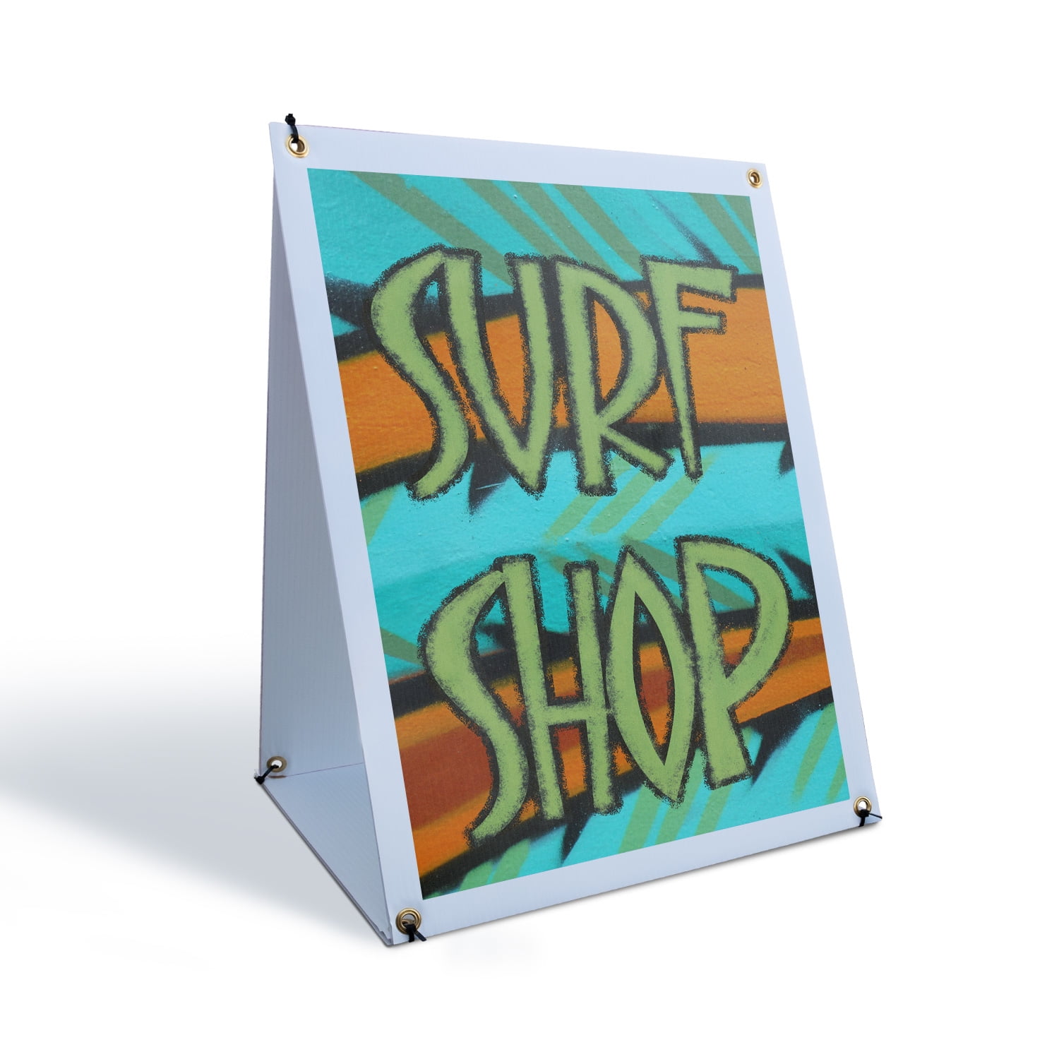 Surf Shop Sidewalk Sign 24 Inch x 36 Inch A-Frame Images On Both Sides ...