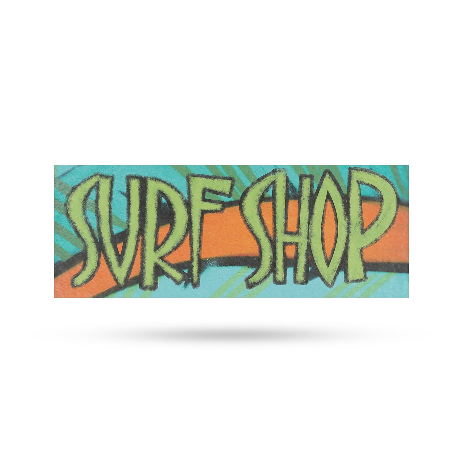 Surf Shop Vinyl Decal 12 Inch x 5 Inch Weatherproof Heavy-Duty Adhesive ...