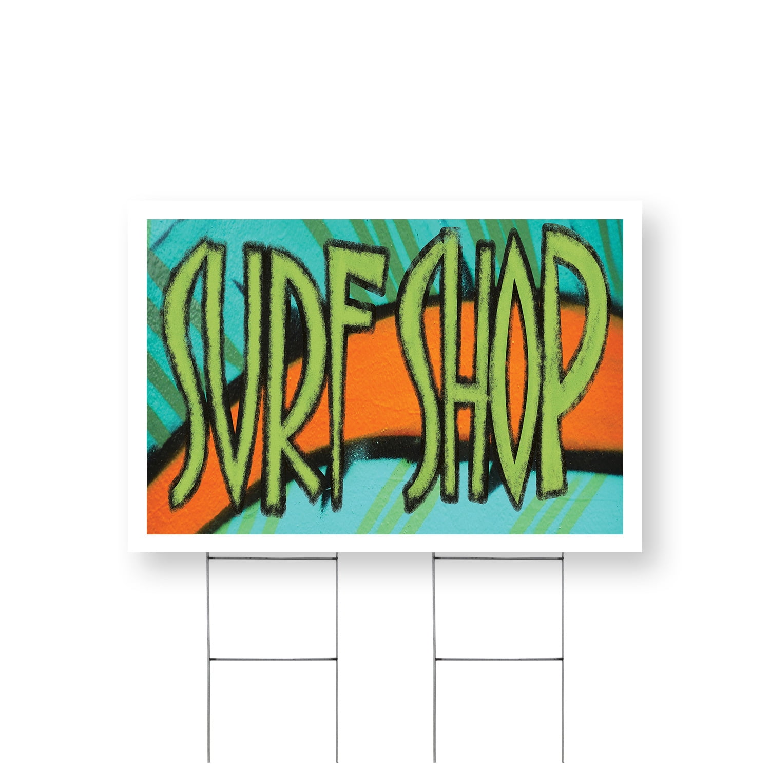 Surf Shop Yard Sign 24 Inch x 36 Inch Single Sided Weatherproof Heavy ...