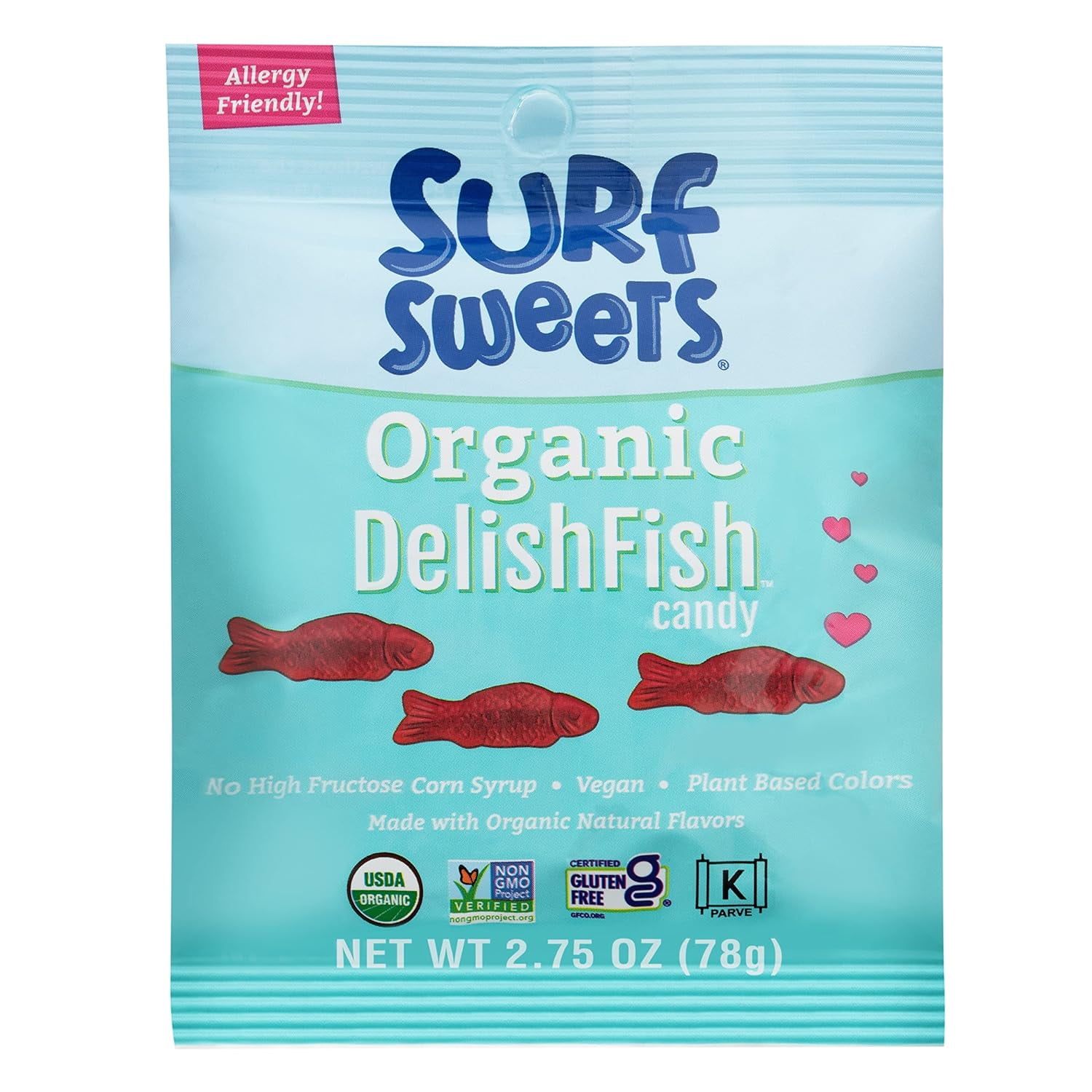 Surf Sweets 383847 2.75 oz Organic Delish Fish Candy - Pack of 12 ...