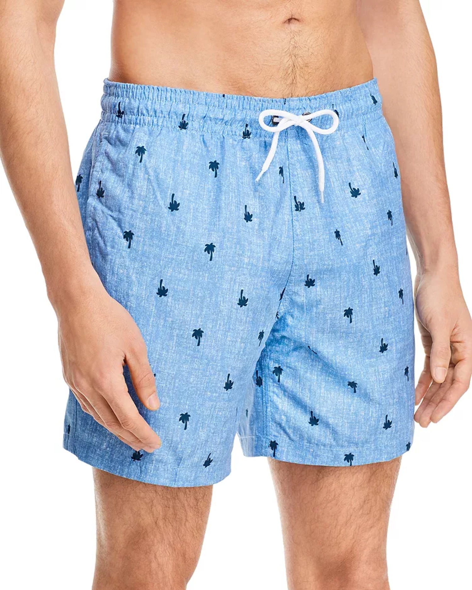 Surf Swim Co. MEN Sano Palm Print Swim Trunks - Walmart.com