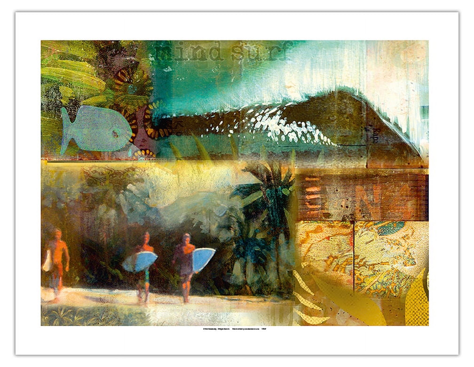 Surf Travel Journal Entry - Original Collage Art by Wade Koniakowsky ...
