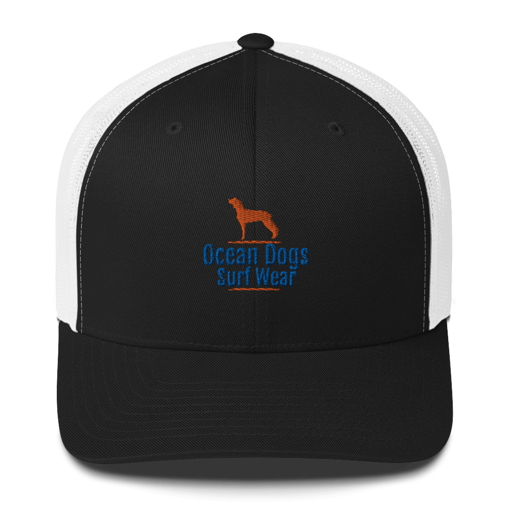 'Surf Wear' Trucker Cap - Black / White - Walmart.com