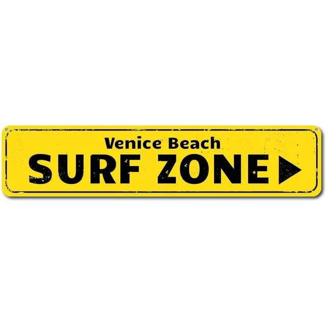 Surf Zone Sign Personalized Beach Location Sign Beach Sign Outdoor ...