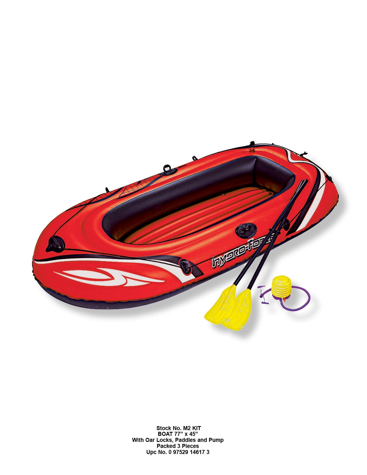 Free Shipping! SurfGear Hydro-Force 2-Man Inflatable Raft 77x45 with ...