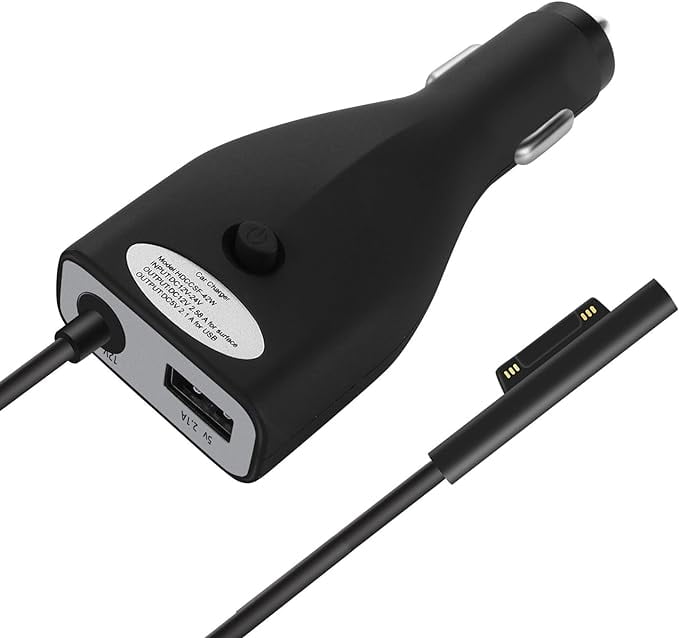 Surface Car Charger with USB Charging Port, Total 42W 12V 2.58A Power ...