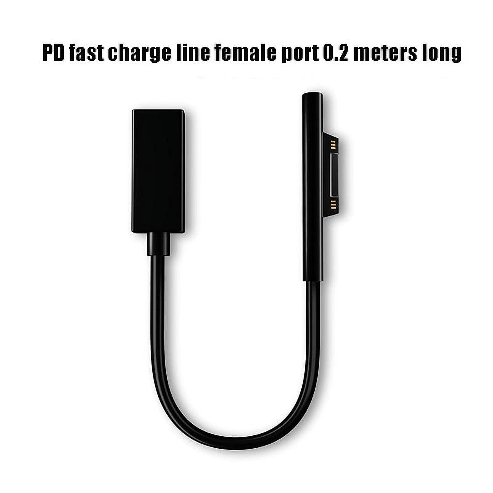 Surface Charging Cable 5.8FT Surface Connect to USB-C PD Charger 15V ...