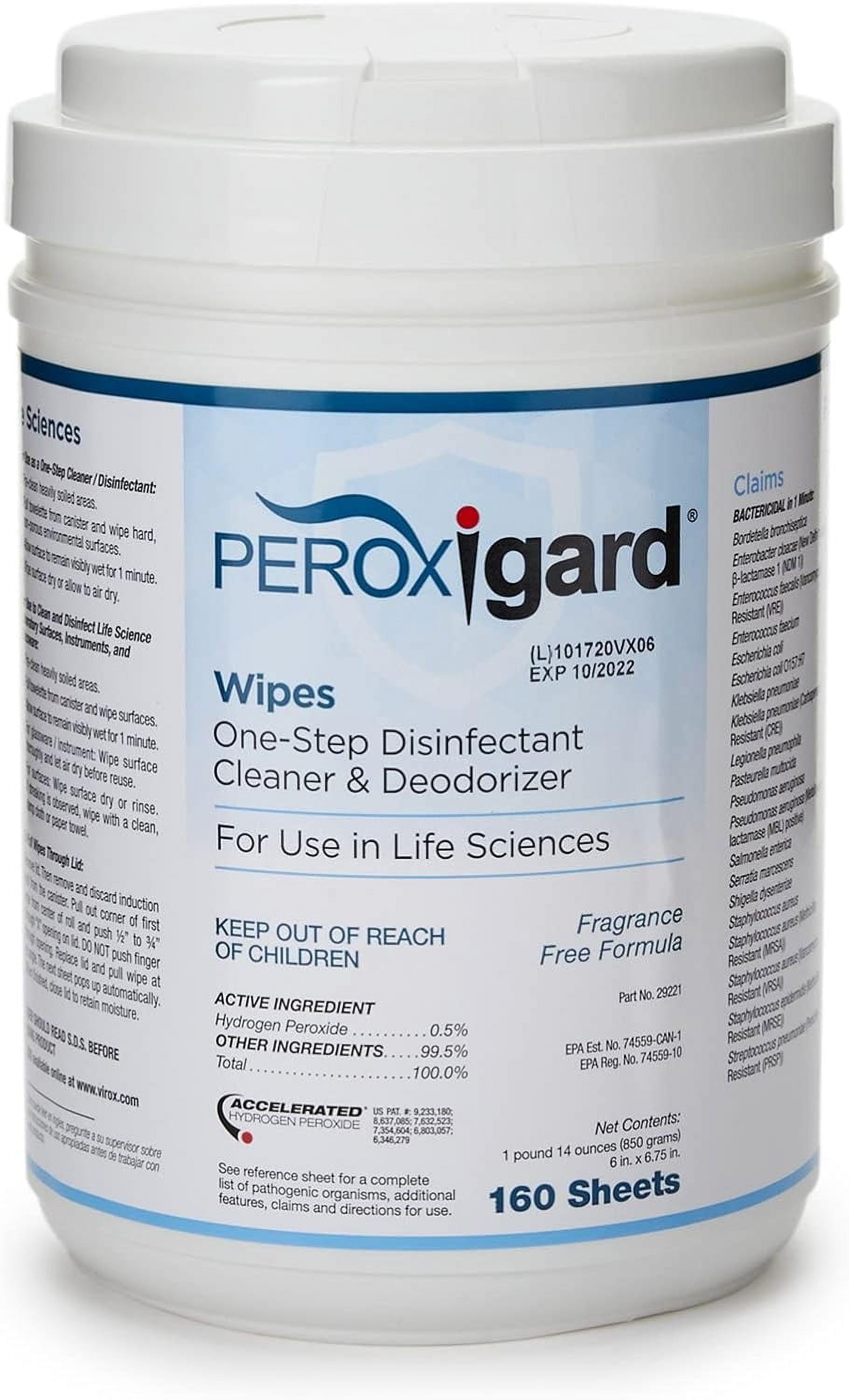 Surface Disinfectant Canister Light Almond Scent 160 Ct SMDW02 ...