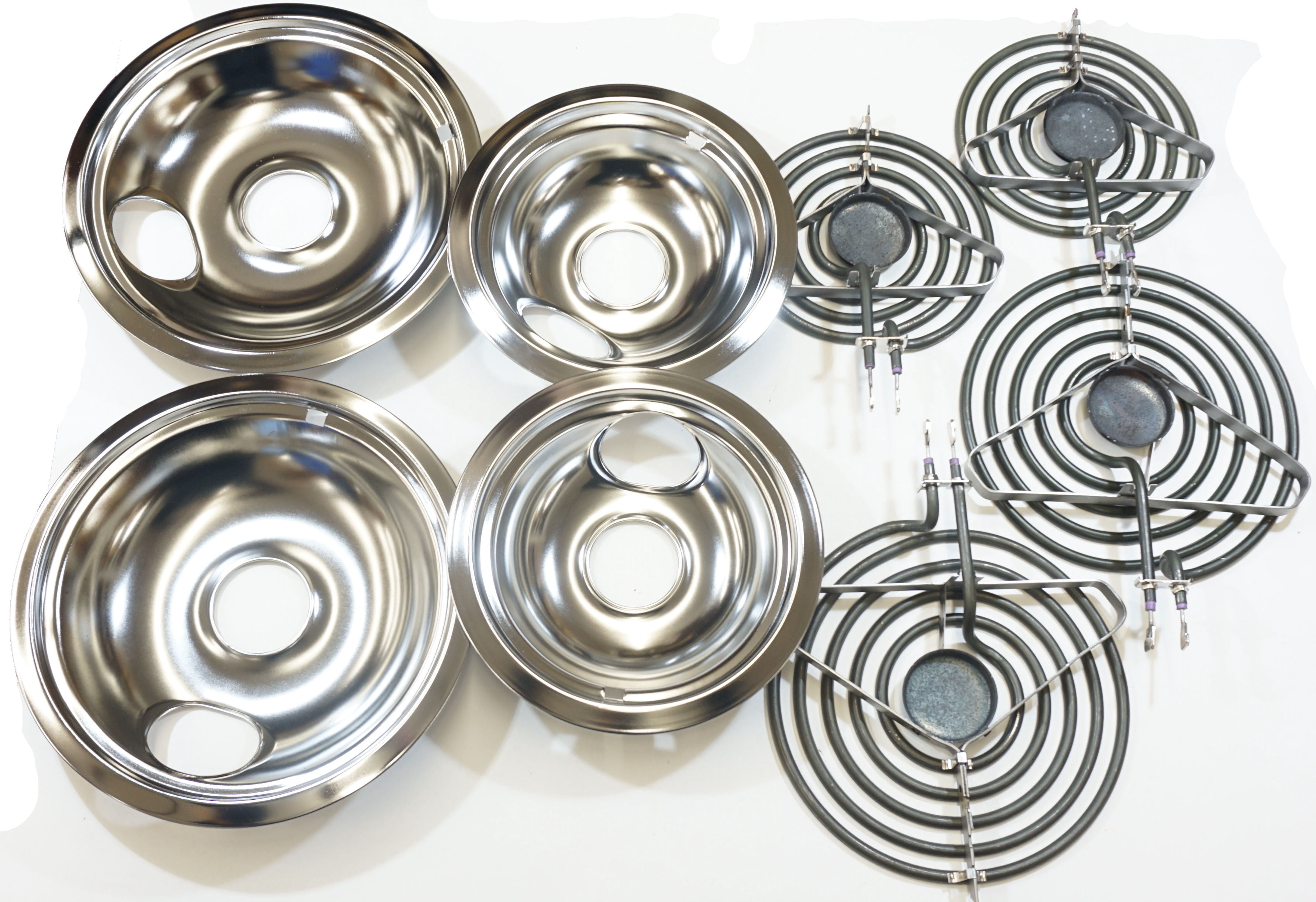 Surface Element and Drip Pan Kit, (2)MP15MA, (2)MP21MA, (2)3150246, (2 ...