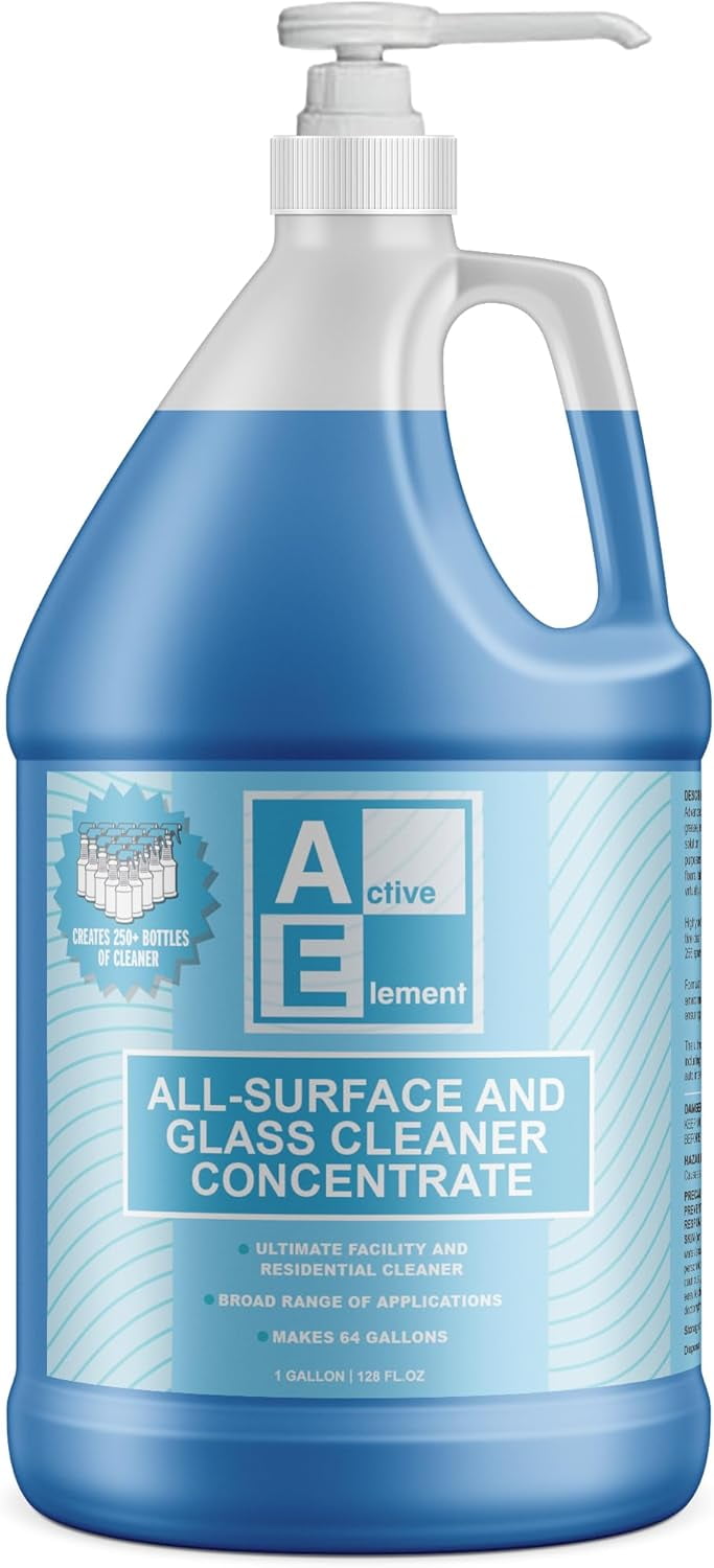 All Surface and Glass Cleaner Concentrate- Makes 64 Gallons of Powerful ...