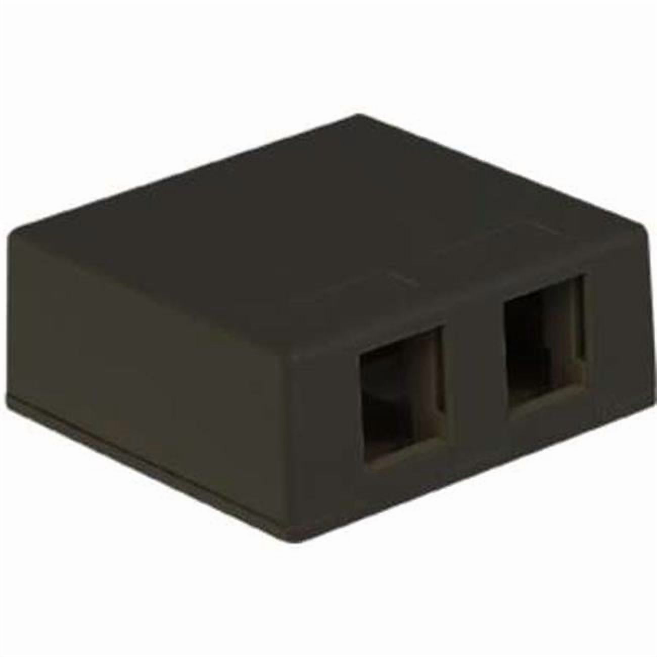 Surface Mount Box - 2-Port, Black - Walmart.com