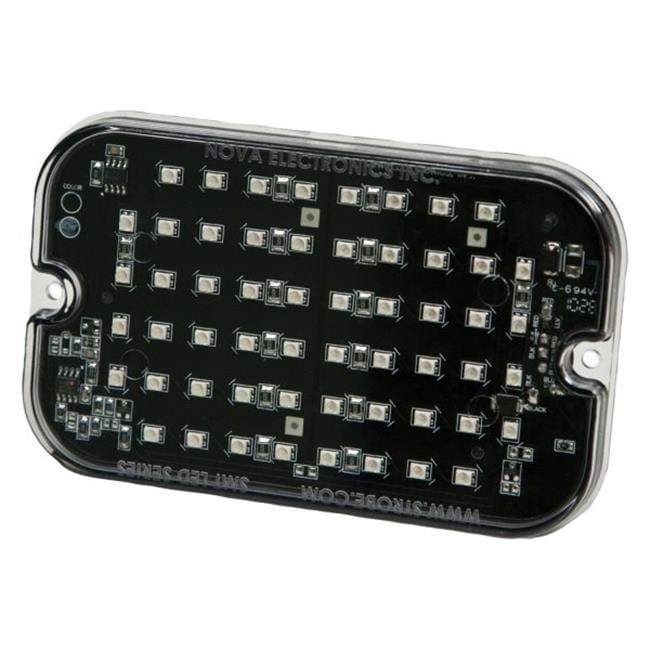 Surface Mount LED Warning Light with 15 Flash Patterns - Amber ...