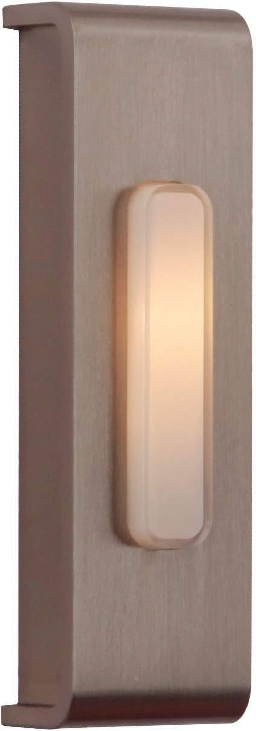 Surface Mount Lighted Push Button with Waterfall Edge Rectangle,4"H x 1 ...