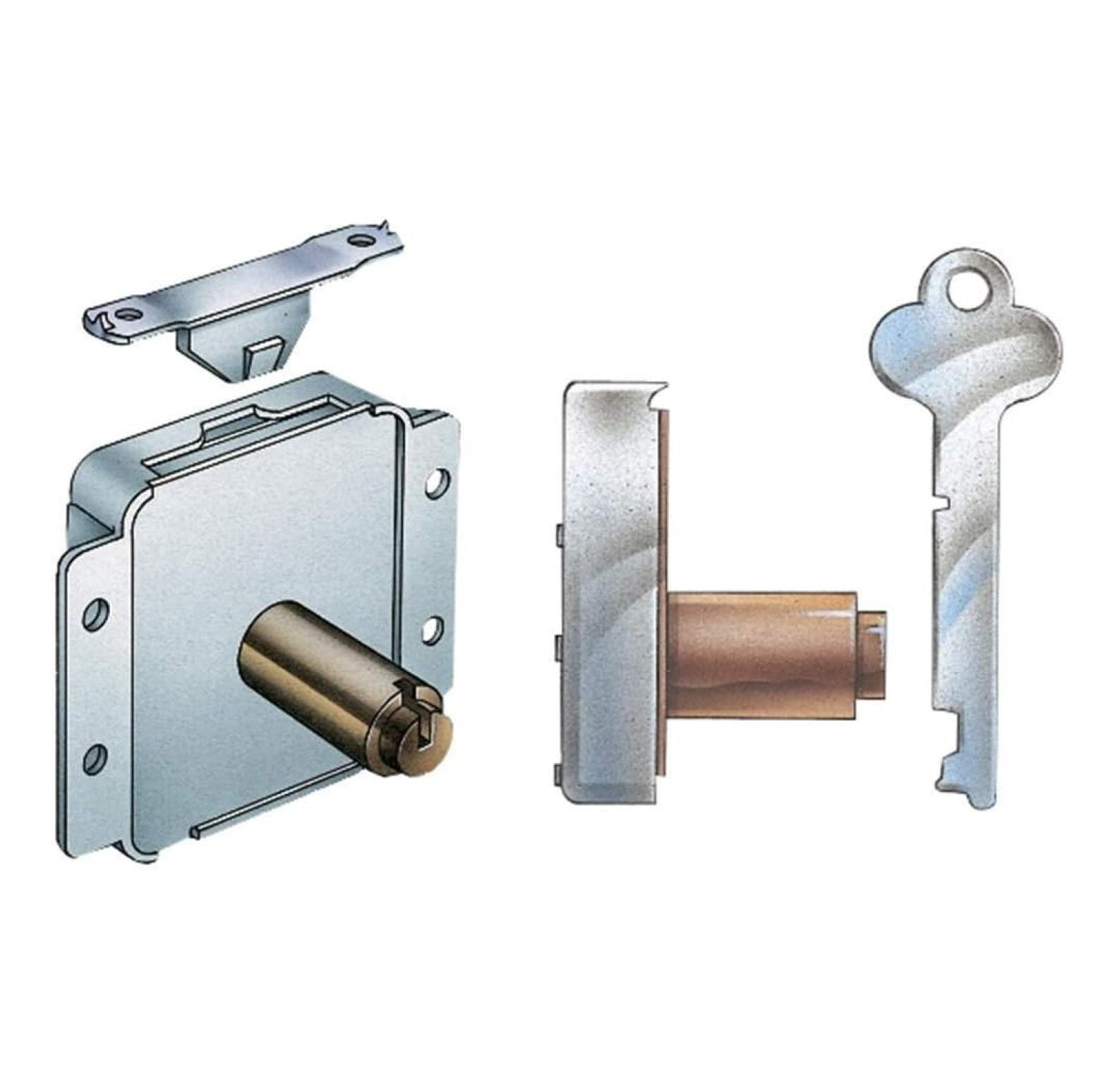 Surface Mounted Cedar Chest Lock and - Walmart.com