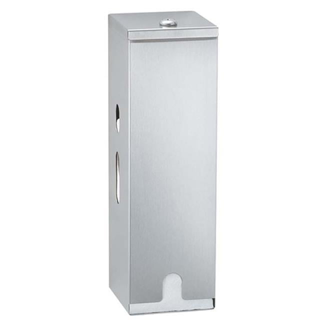 Surface-Mounted Three-Roll Toilet Tissue Dispenser, Satin Stainless ...