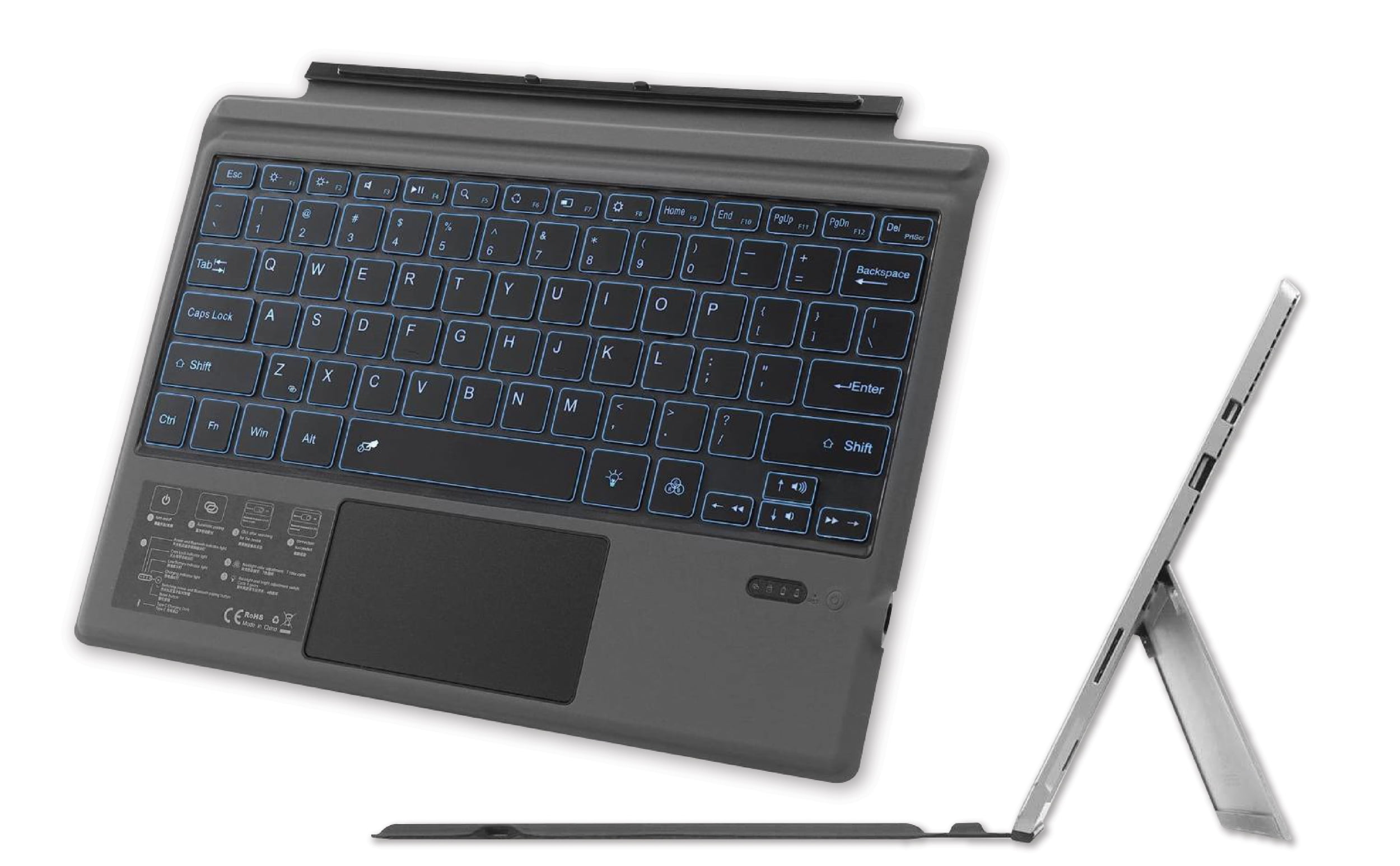 PerfectESell Wireless Keyboard Type Cover For Surface Pro 7/7+/6/5/4 ...